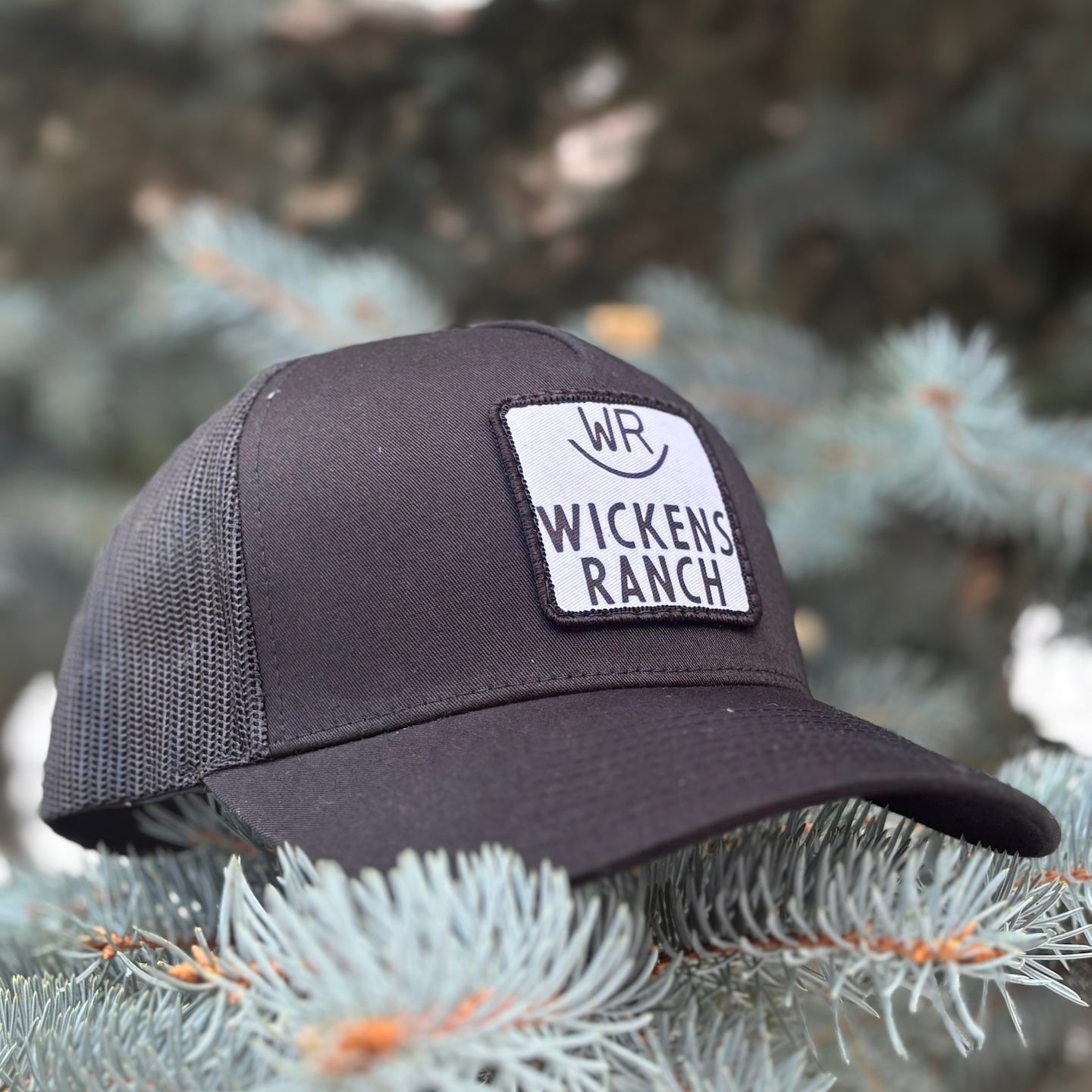 Black Trucker Hat – Wickens Ranch